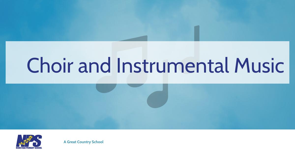 Extended Curriculum: Choir and Instrumental Music