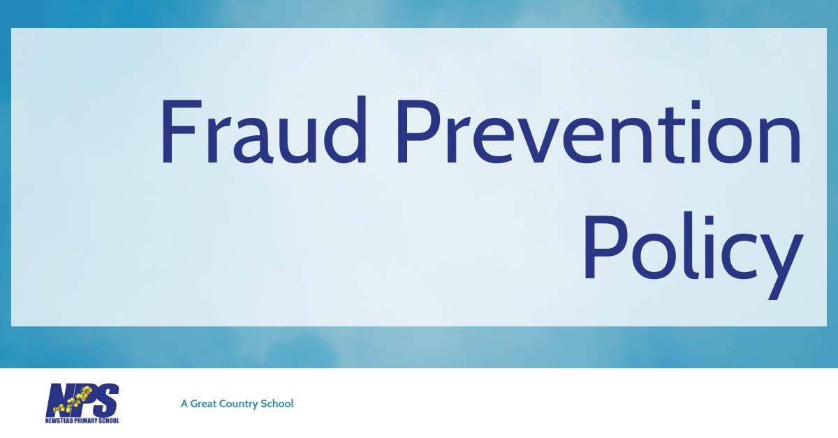 Policies: Fraud Prevention Policy